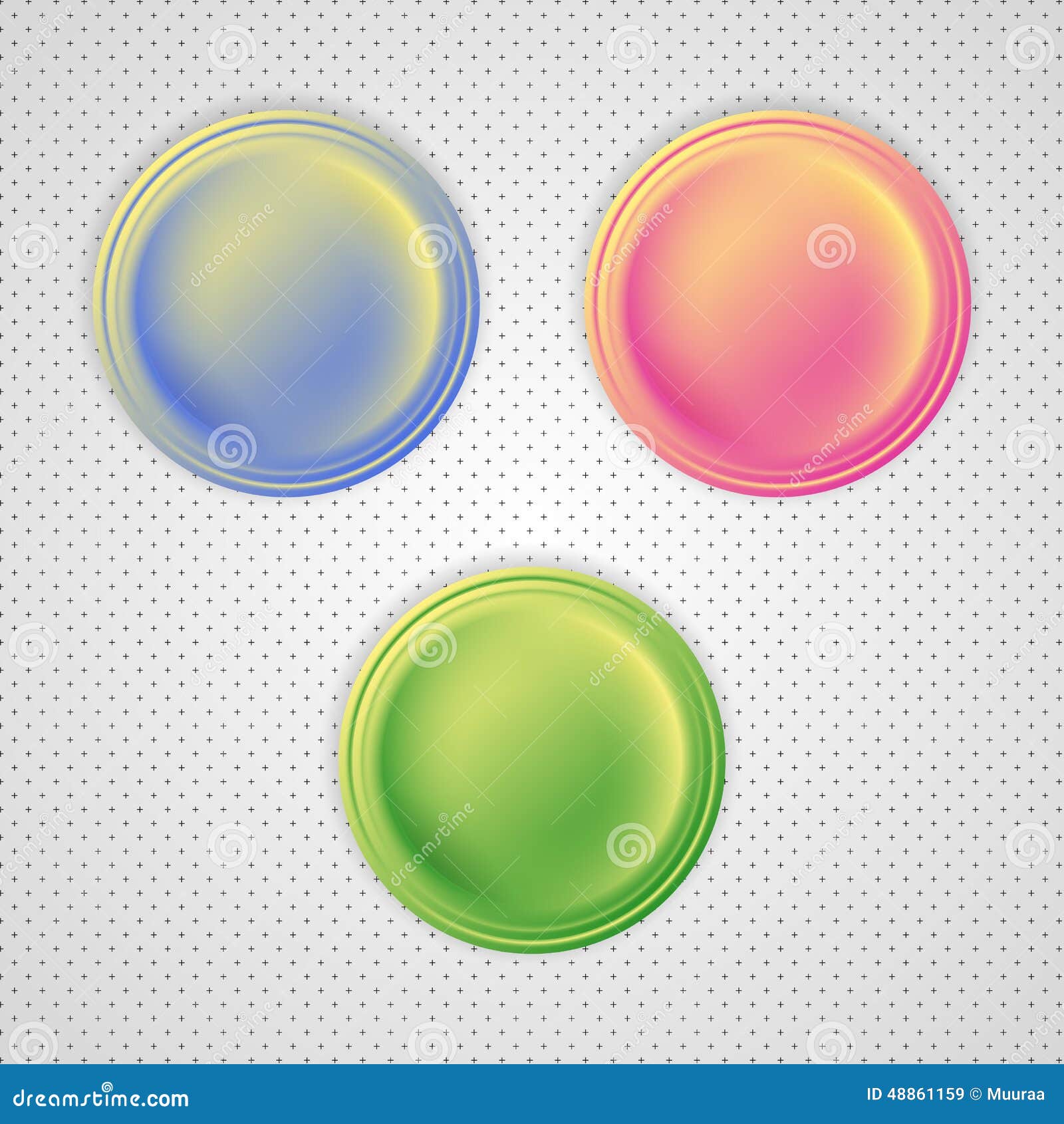 Three Color Blank Badges Stock Illustrations – 18 Three Color Blank ...