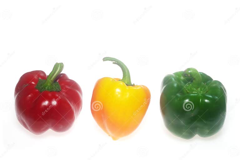 Three color Capsicum stock image. Image of food, shot - 6323225