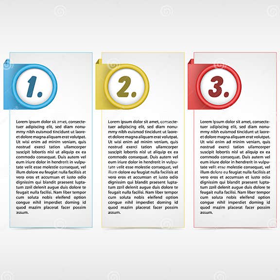 Three color card stock vector. Illustration of corporate - 25210290