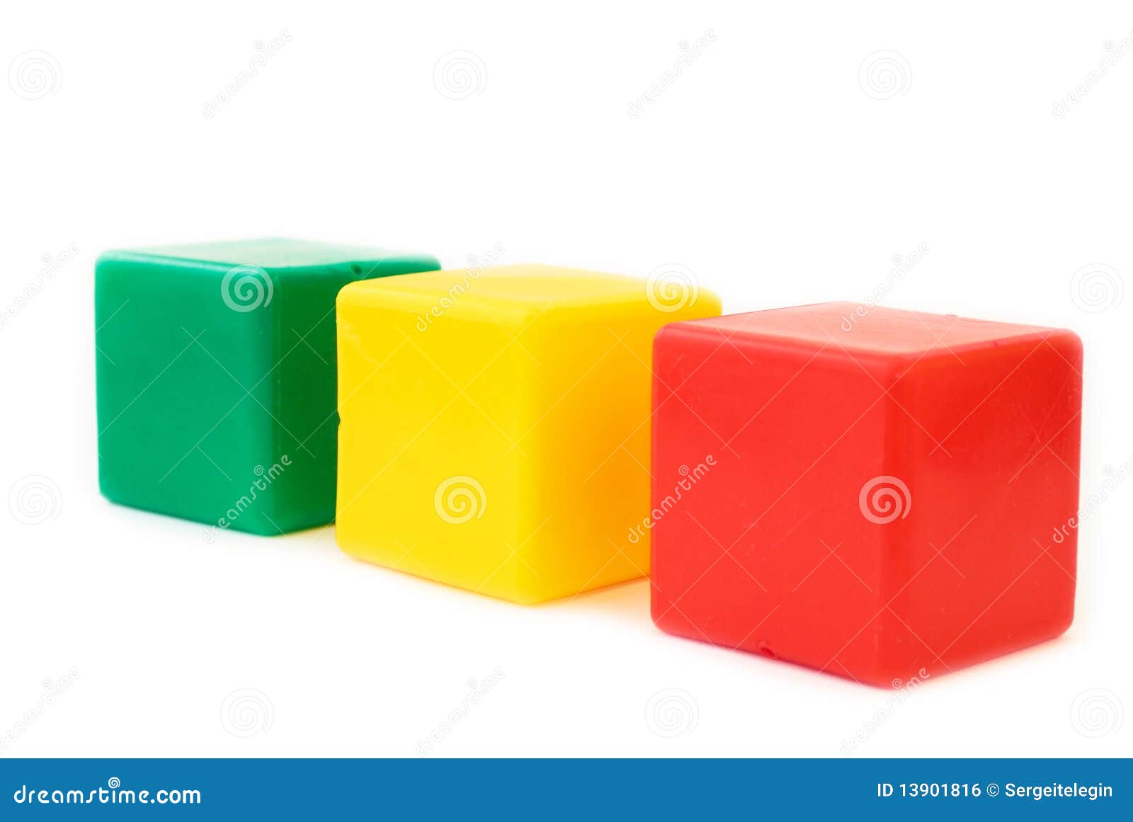 Three Color Children S Cubes Stock Photo - Image of colours, childhood ...