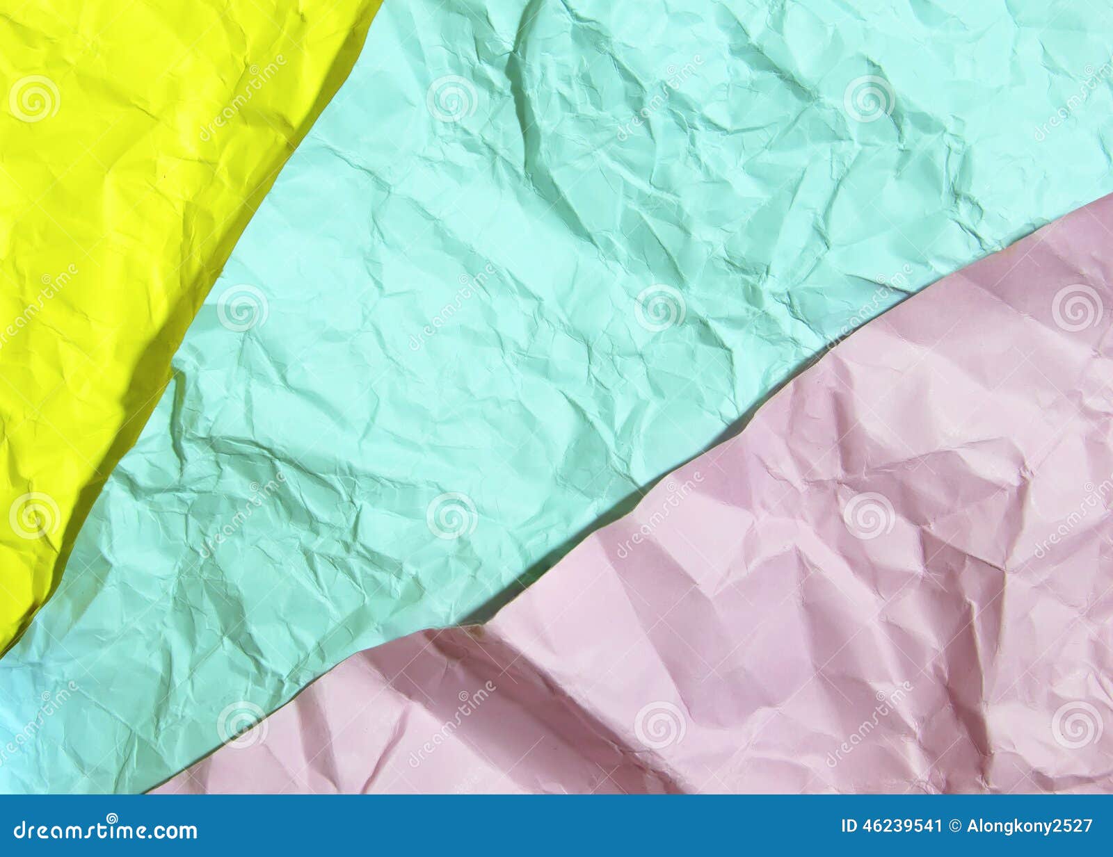 Three Color Creased Paper Background Texture Stock Illustration ...