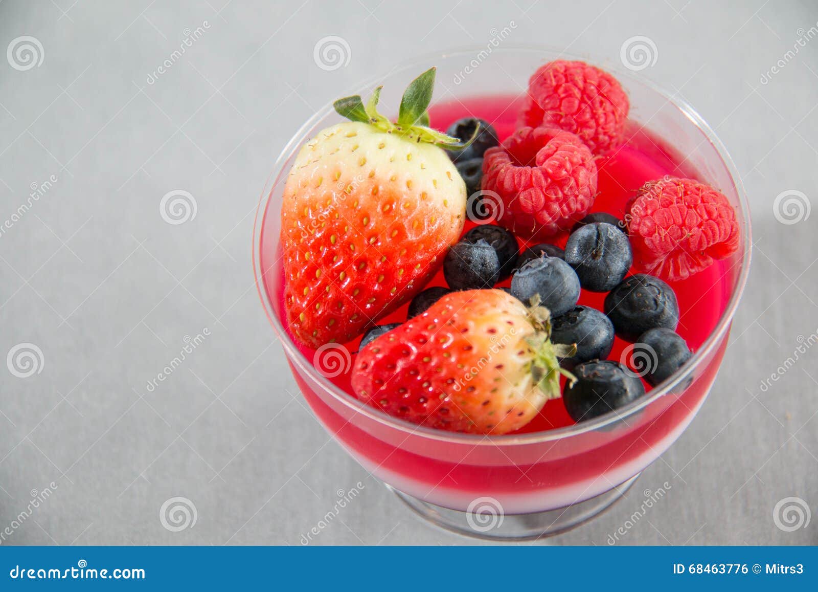 Three Color Jelly with Fresh Stock Photo - Image of juicy, healthy ...