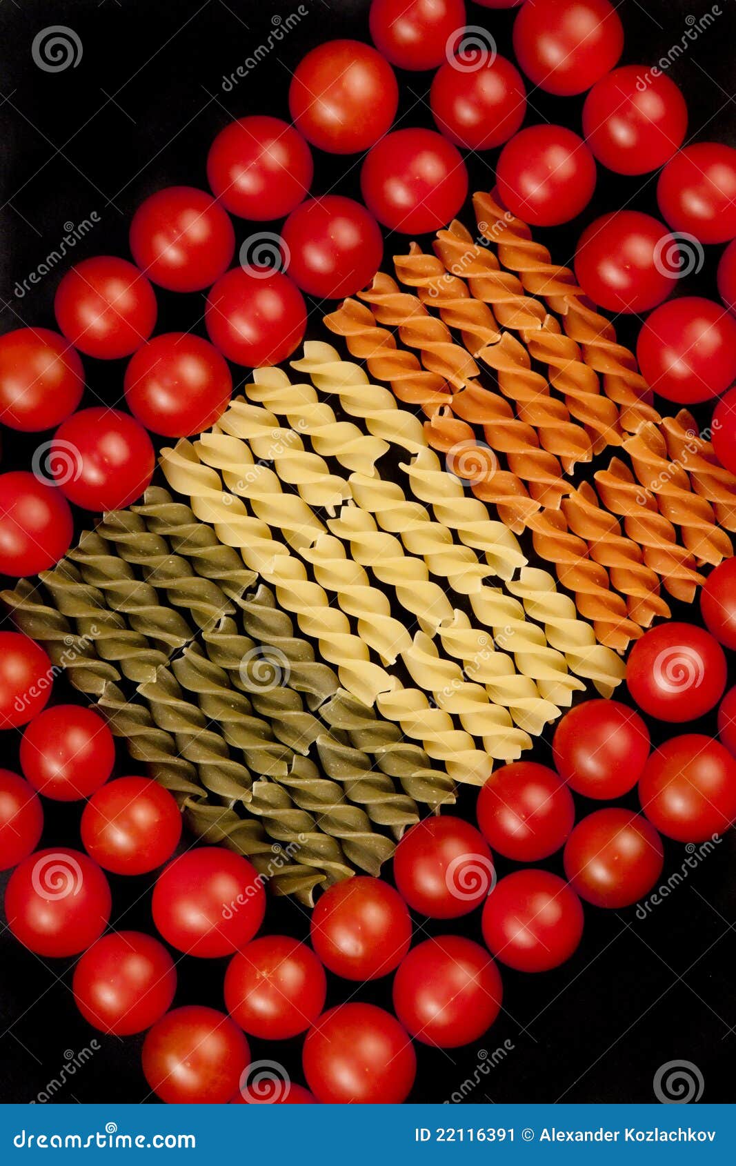 Three Color Pasta Like Symbol Italian Flag Stock Image - Image of ...