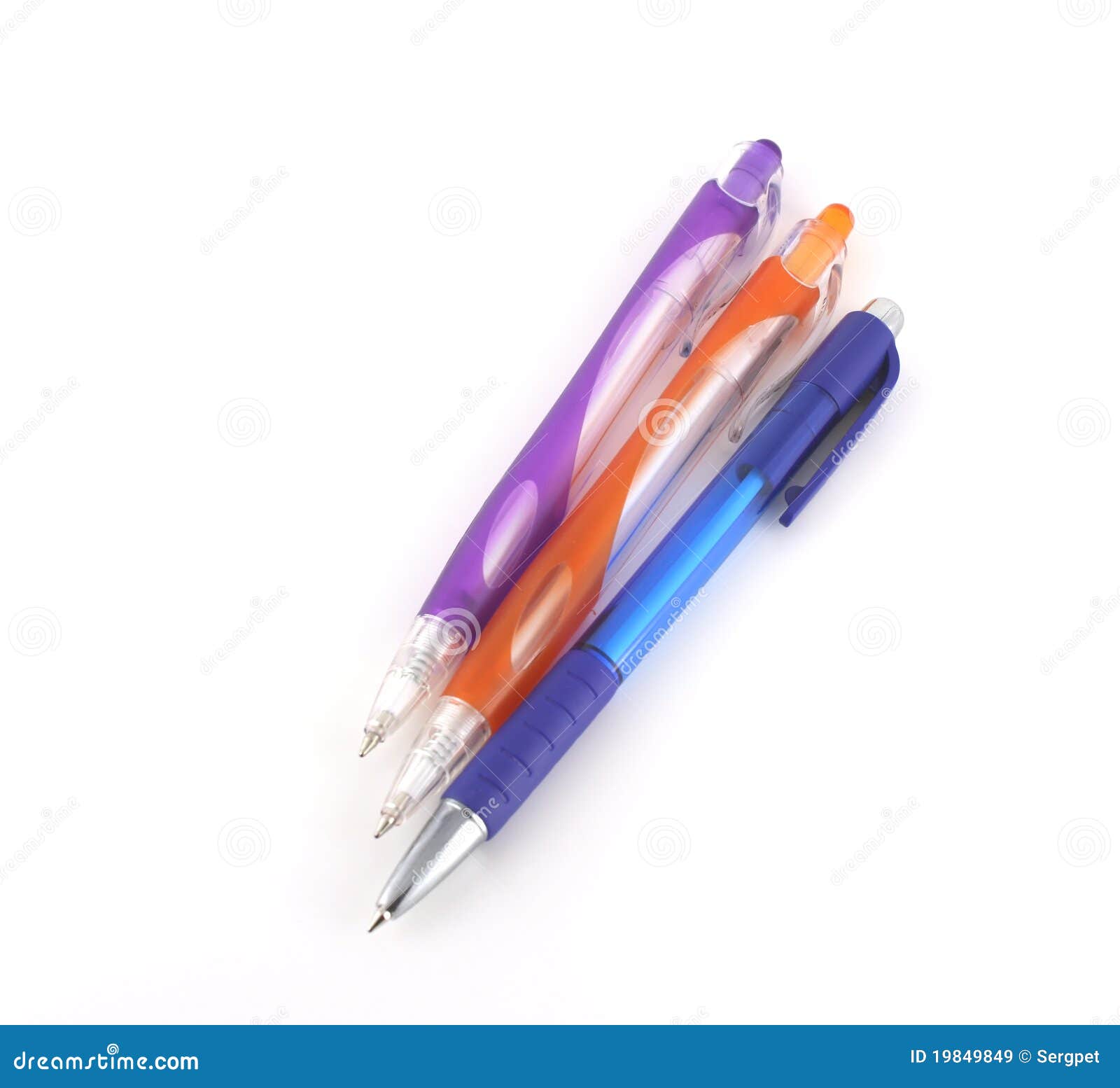 Three Color Pens Royalty Free Stock Images - Image: 19849849