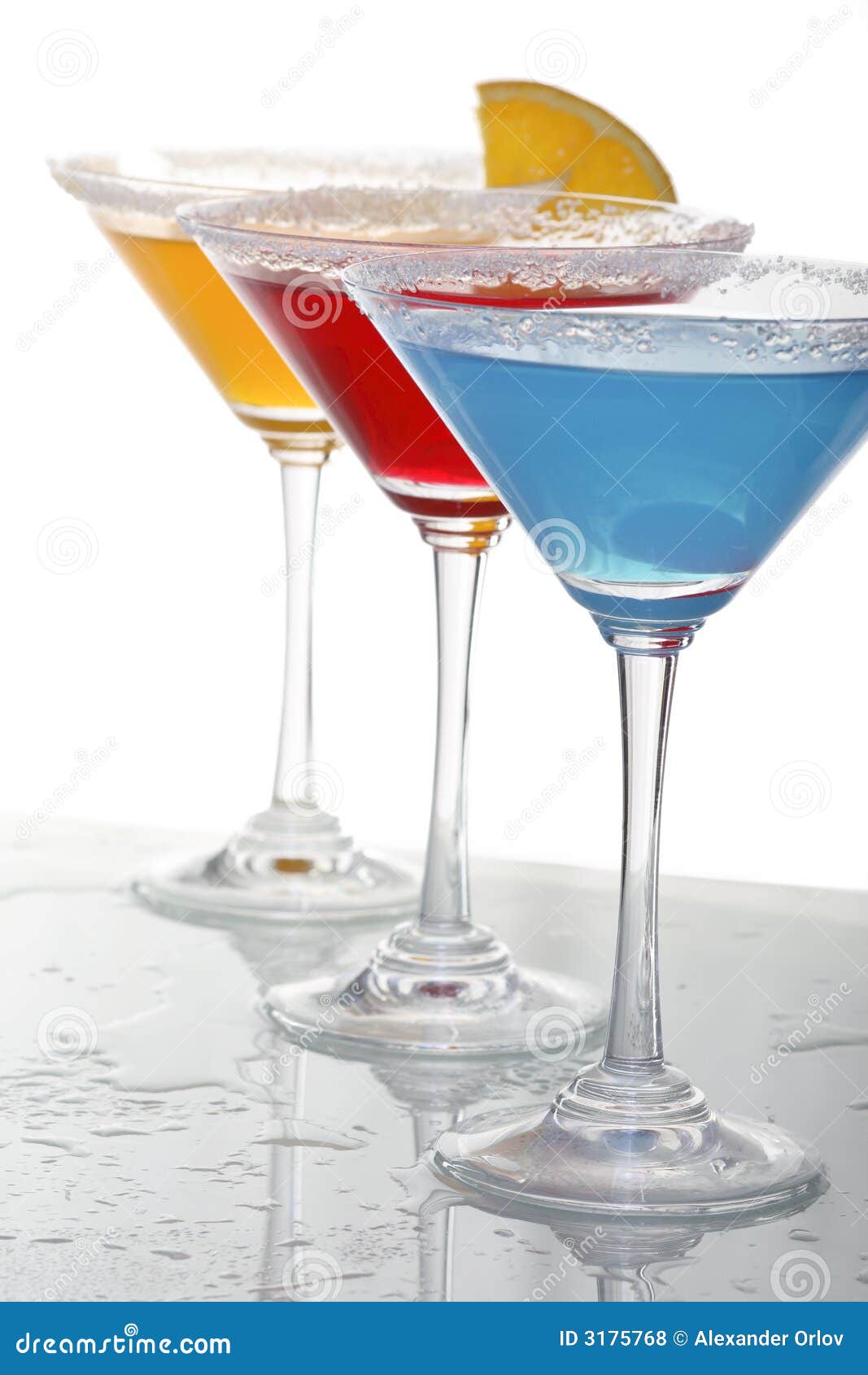 Three colored cocktails 3 stock photo. Image of cafe, cold - 3175768