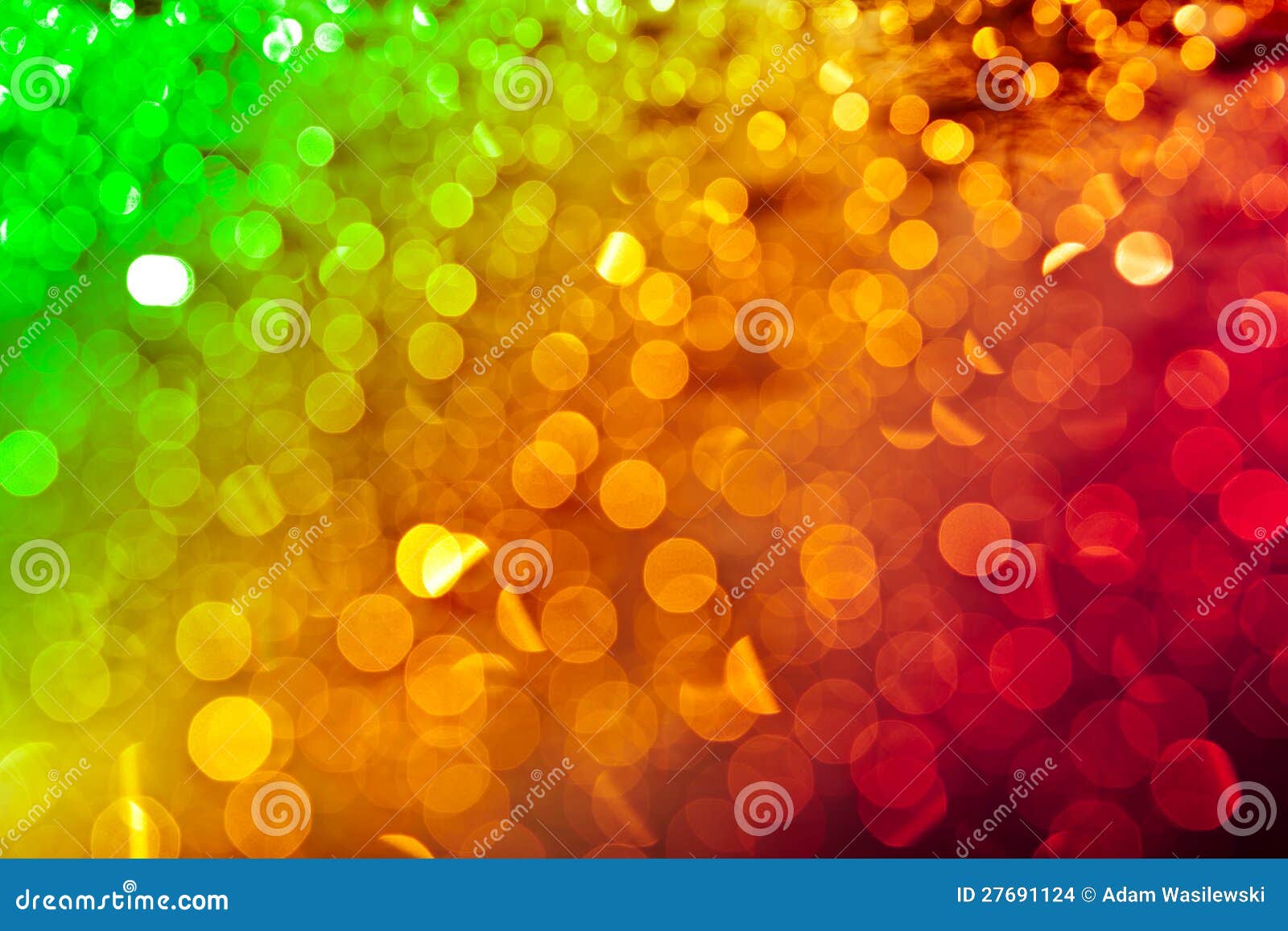 Three-colored Defocused Light Reflections Stock Photo - Image of yellow ...