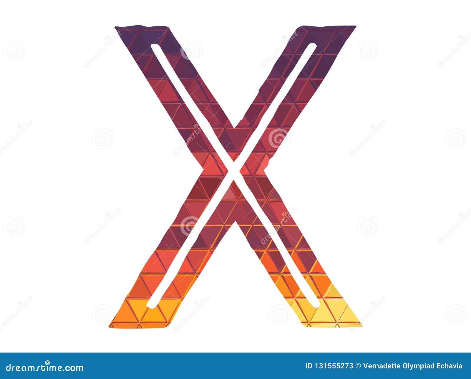 Three Colored Letter X Logo Icon Stock Illustration - Illustration of ...