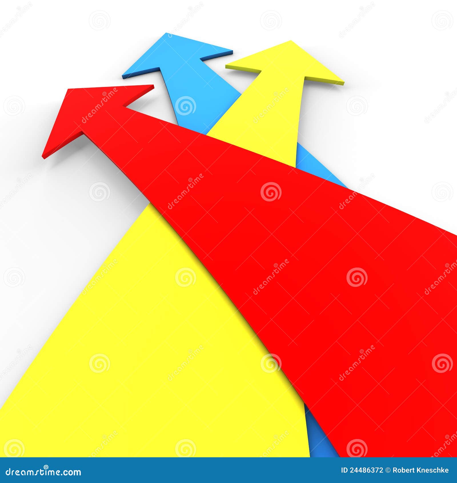 Three colorful arrows stock illustration. Illustration of arrows - 24486372