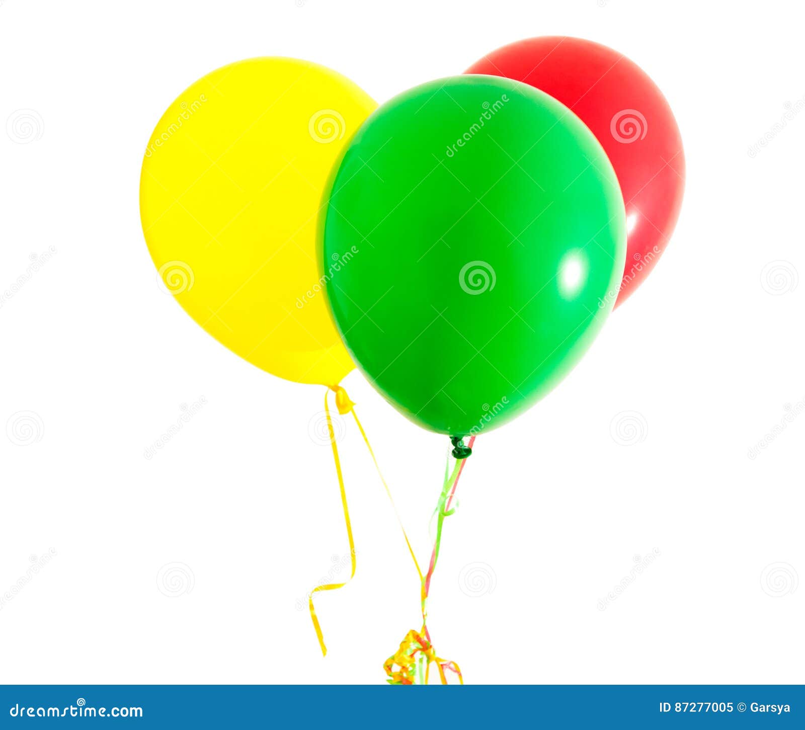 Three colorful balloons stock illustration. Illustration of gift - 87277005