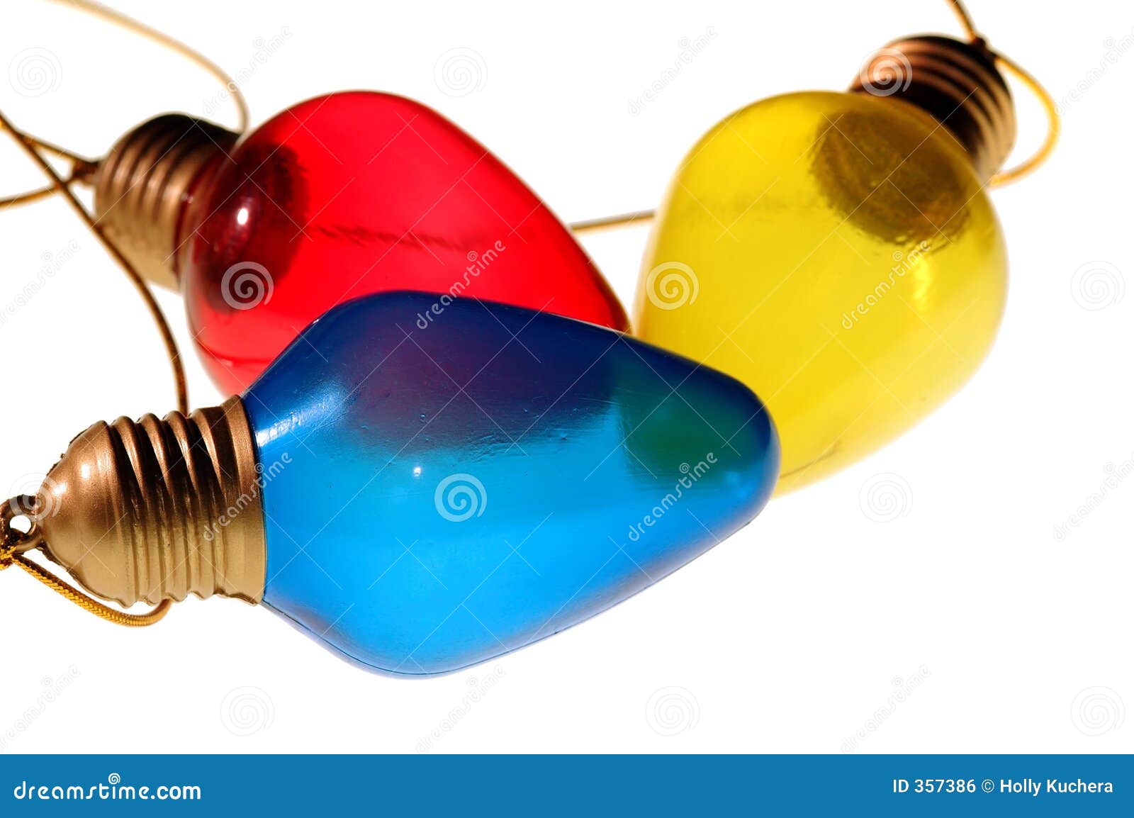 Three Colorful Bulbs stock photo. Image of color, season - 357386