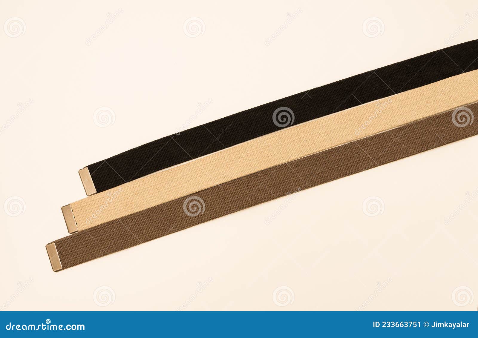 Three Belts With Metal Buckles Stock Photo | CartoonDealer.com #12701772