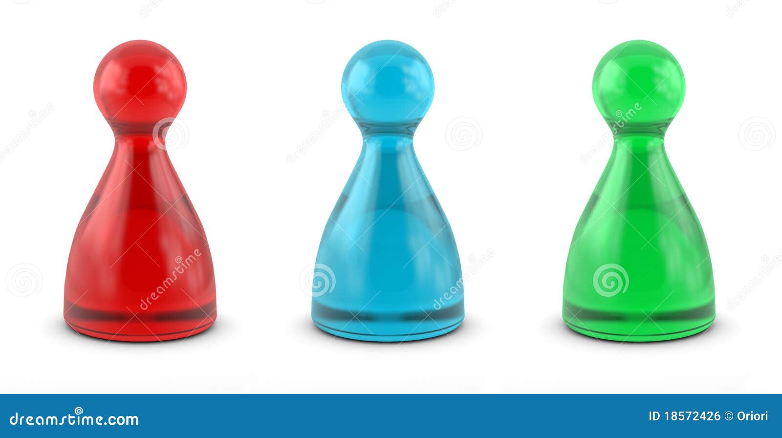 Three colorful game figure stock illustration. Illustration of ...