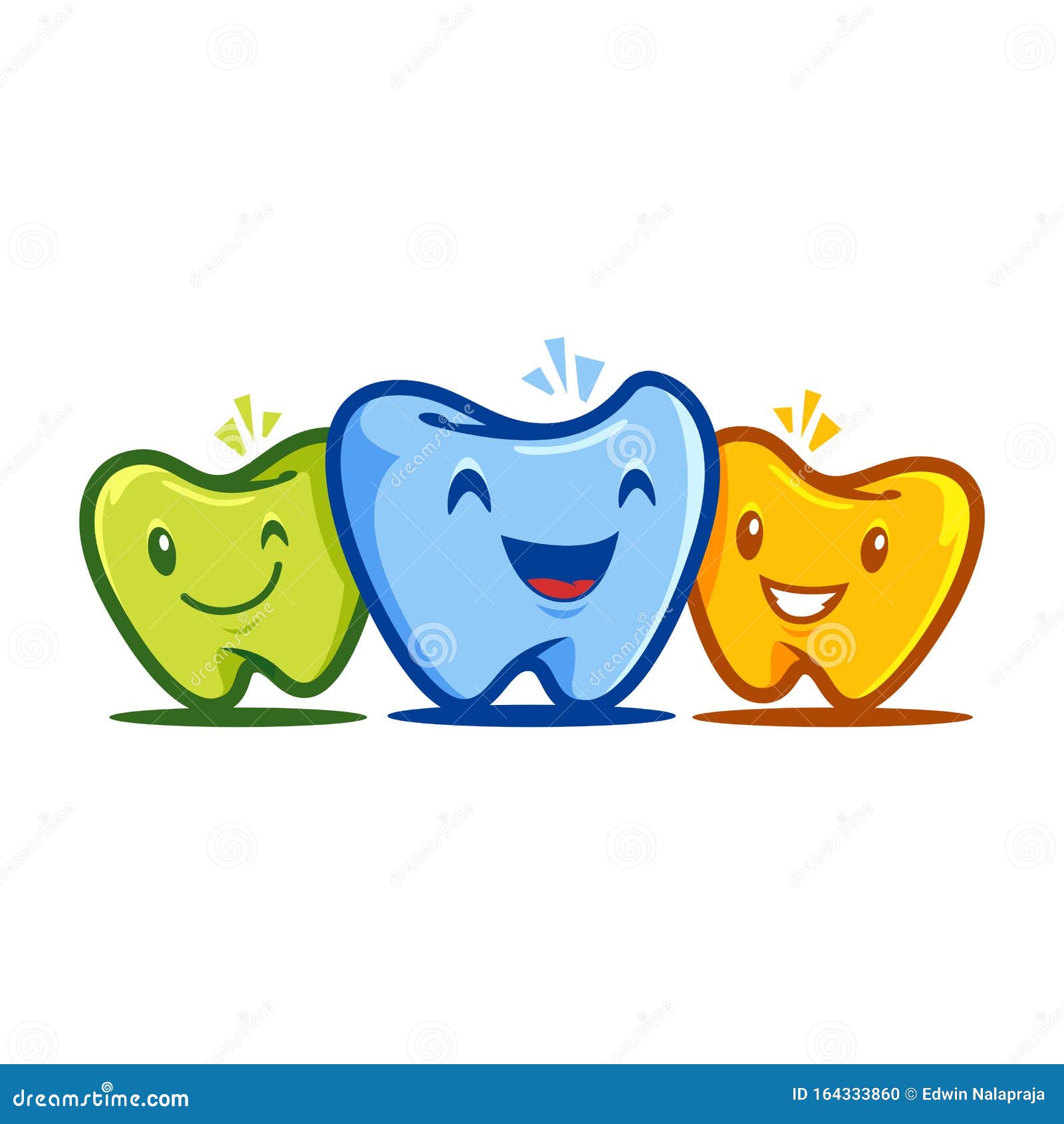 Three Tooth Anatomy Illustrations Cartoon Vector | CartoonDealer.com ...