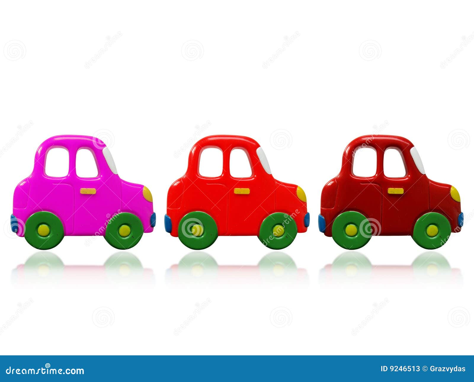 Three Colorful Toys Cars Stock Photos - Image: 9246513