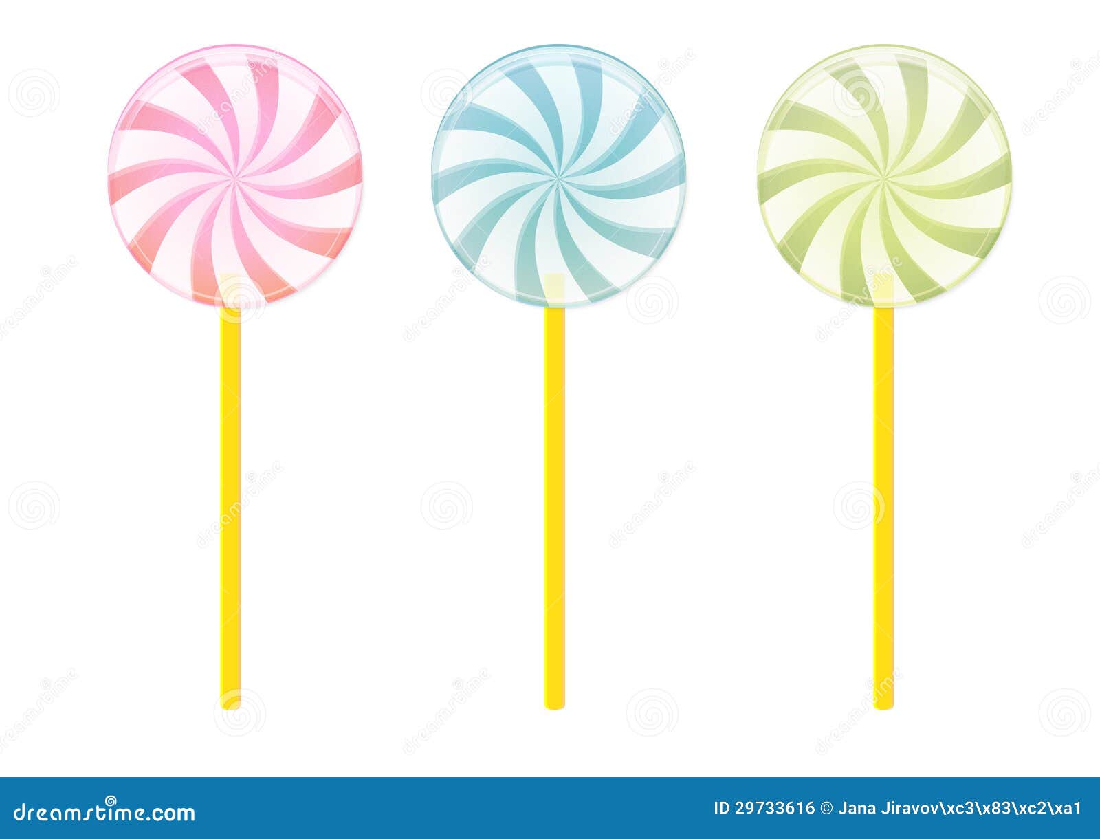 Three colors candy stock vector. Illustration of green - 29733616