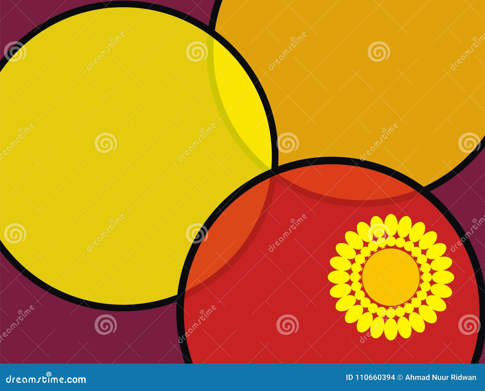 The Three Colors Circle Wallpaper Stock Illustration - Illustration of ...