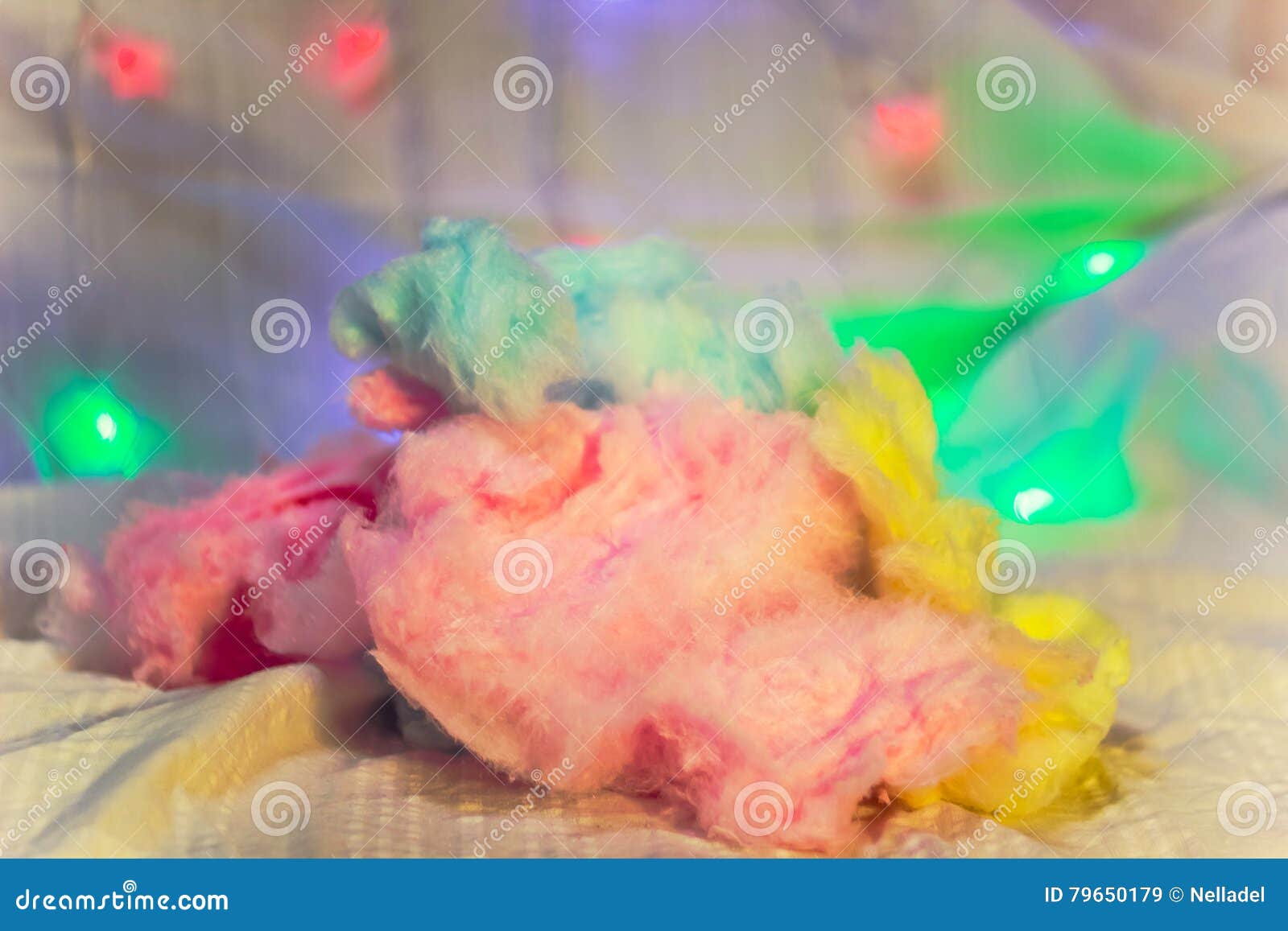 Three Colors of Cotton Candy Stock Image - Image of illuminated ...