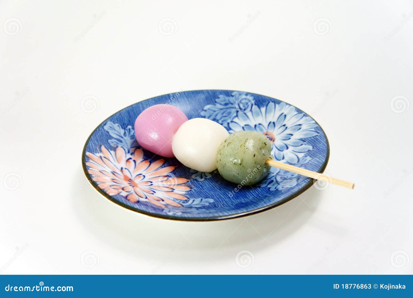Three colors Dango stock image. Image of cherry, skewer - 18776863