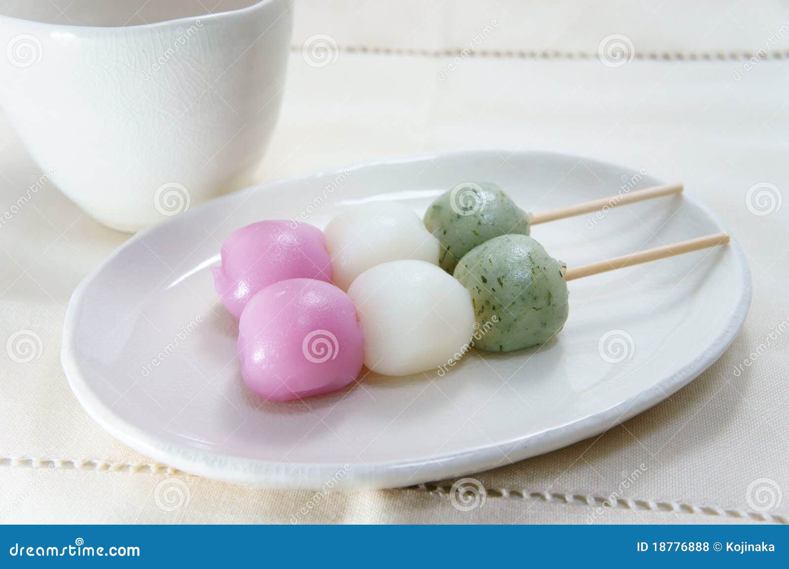 Three colors Dango stock photo. Image of dango, colors - 18776888