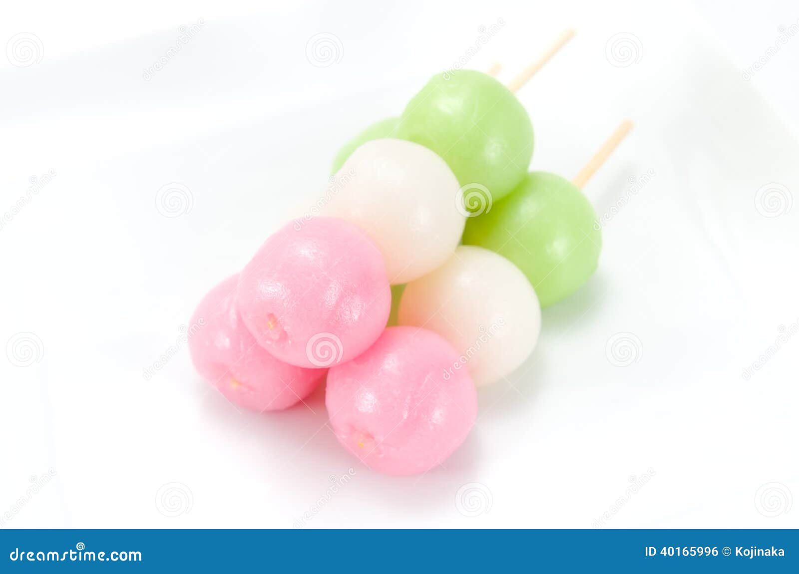 Three colors Dango stock photo. Image of cherry, dessert - 40165996