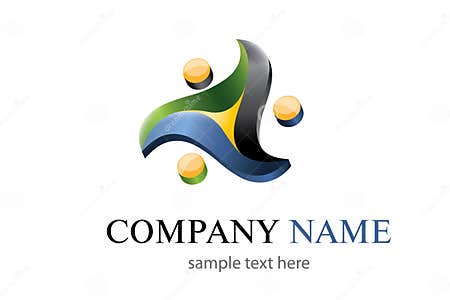 Three colors logo stock vector. Illustration of ideas - 17718185