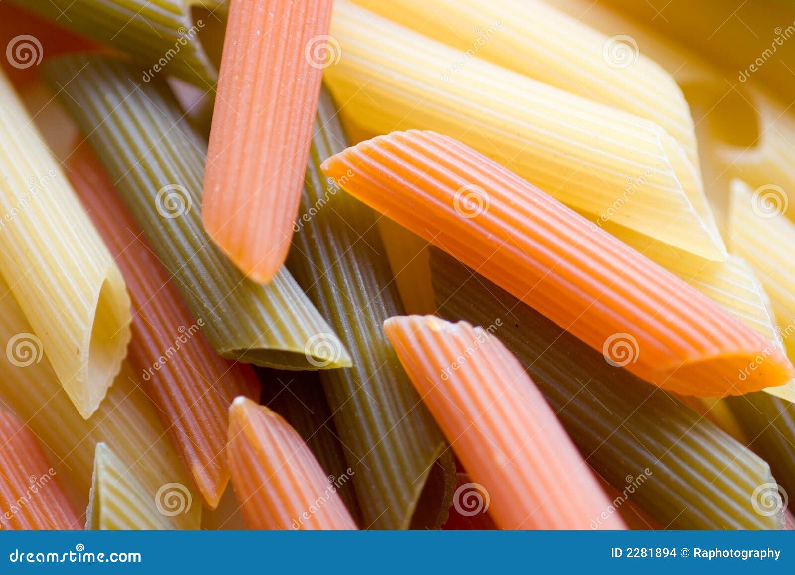 Three colors of pasta stock photo. Image of green, shells - 2281894