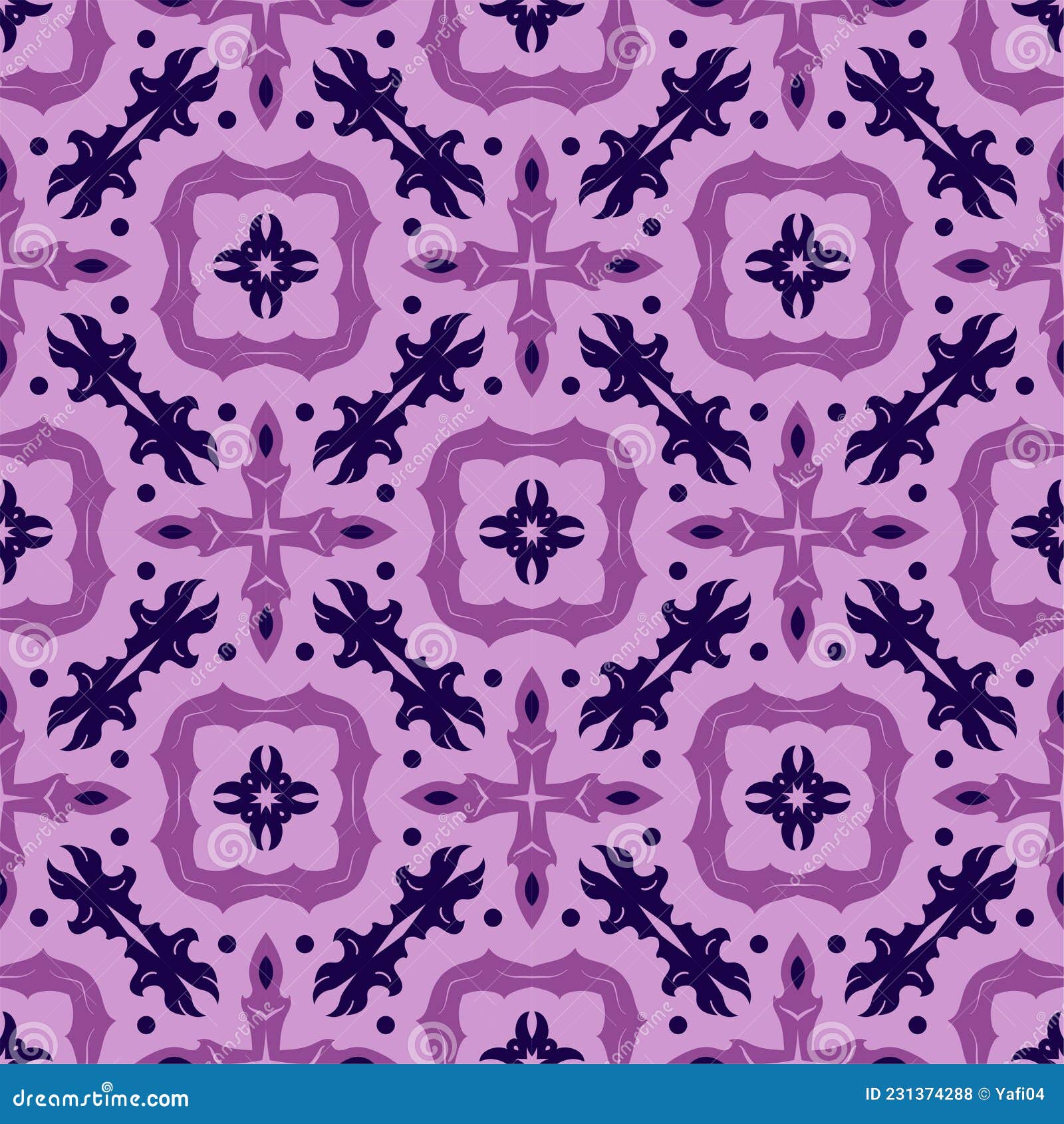 Three Colors Pattern Ornament Shape. Simple Seamless Abstract ...