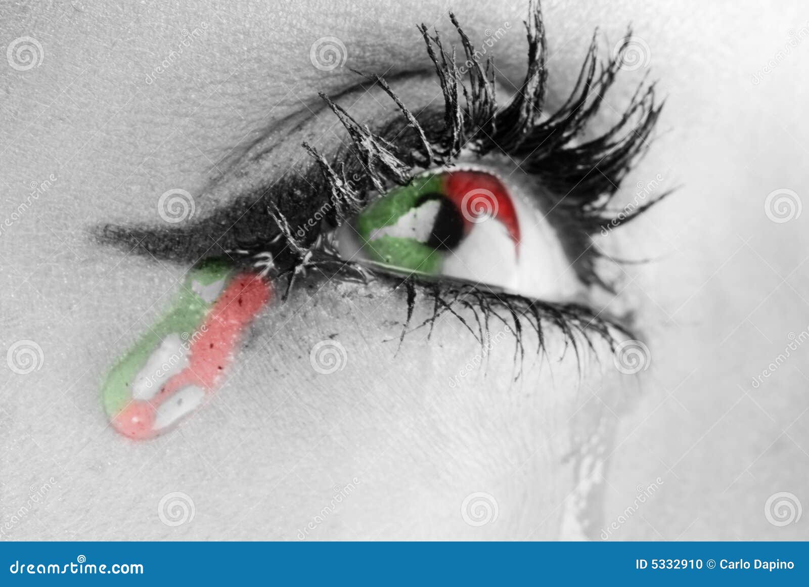 Three colors tears stock photo. Image of health, girl - 5332910