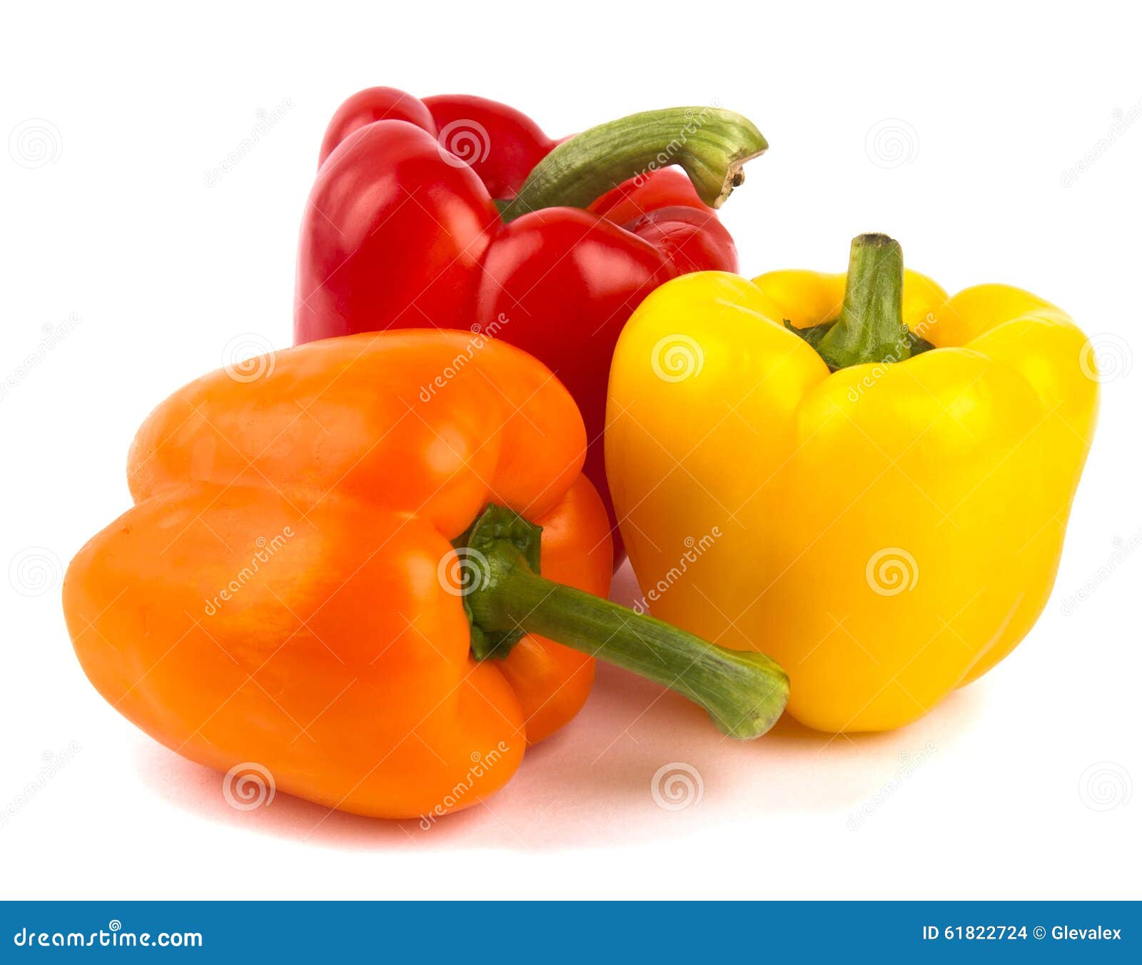 Three Coloured Bell Peppers Stock Photo - Image of bell, closeup: 61822724