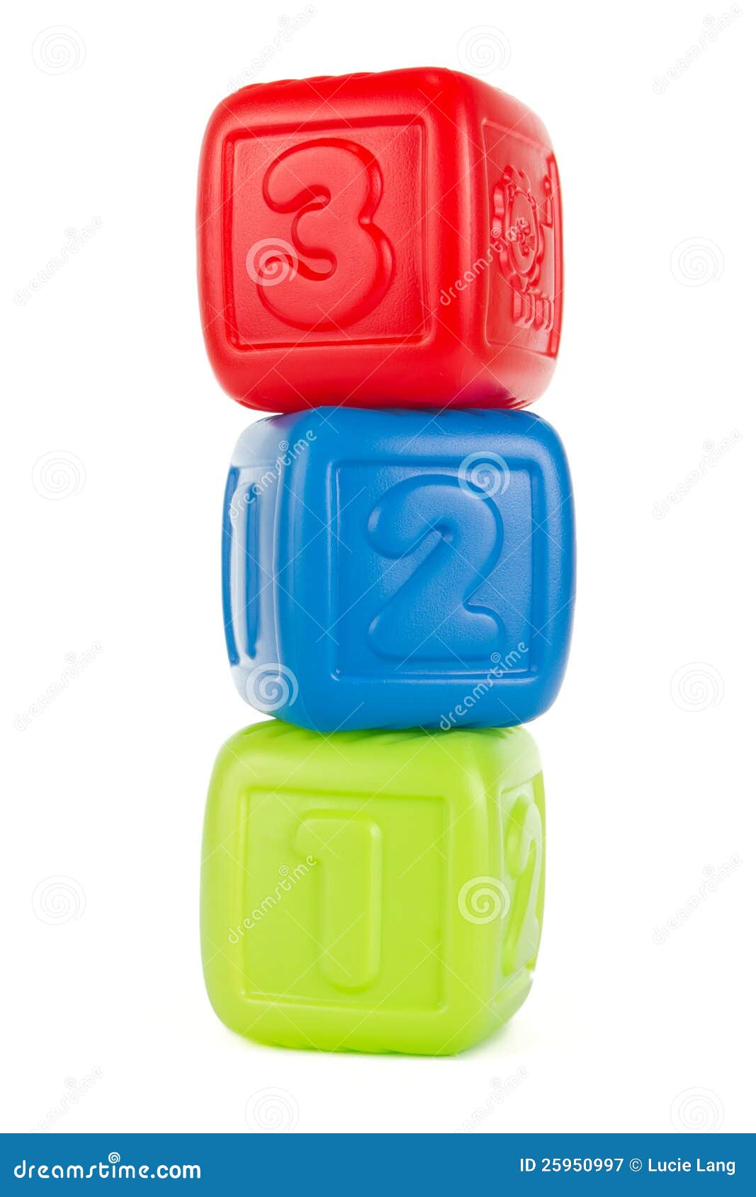 Three Colourful Plastic Building Blocks Stock Image - Image of ...
