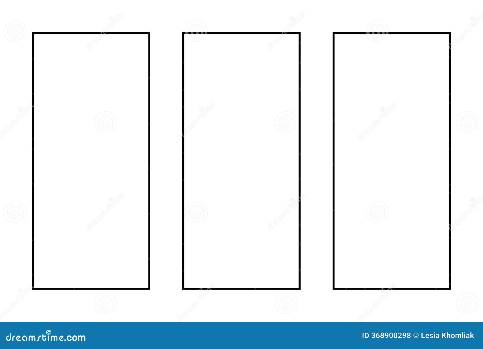 Three Column Pricing Chart Template For UI/UX App Vector Illustration ...