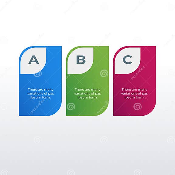 Three Columns Infographic Template Design. Business Concept Infograph ...