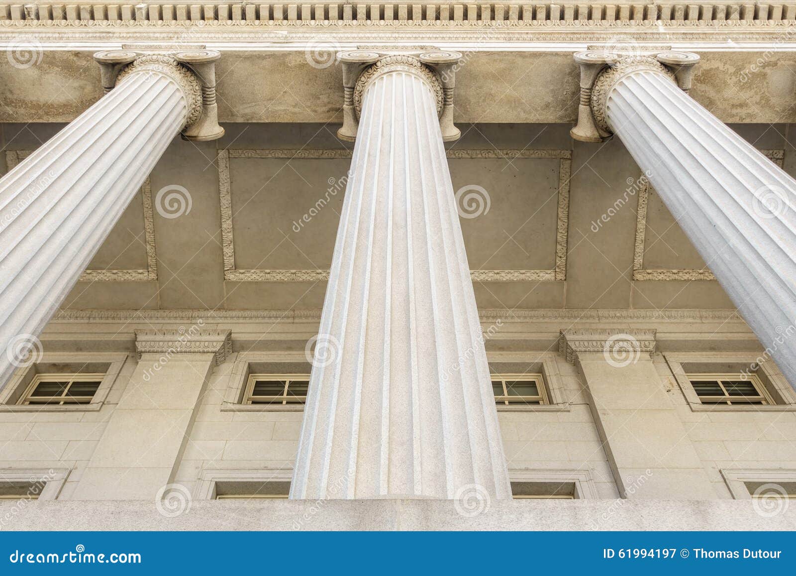Three columns stock image. Image of marble, colonnade - 61994197