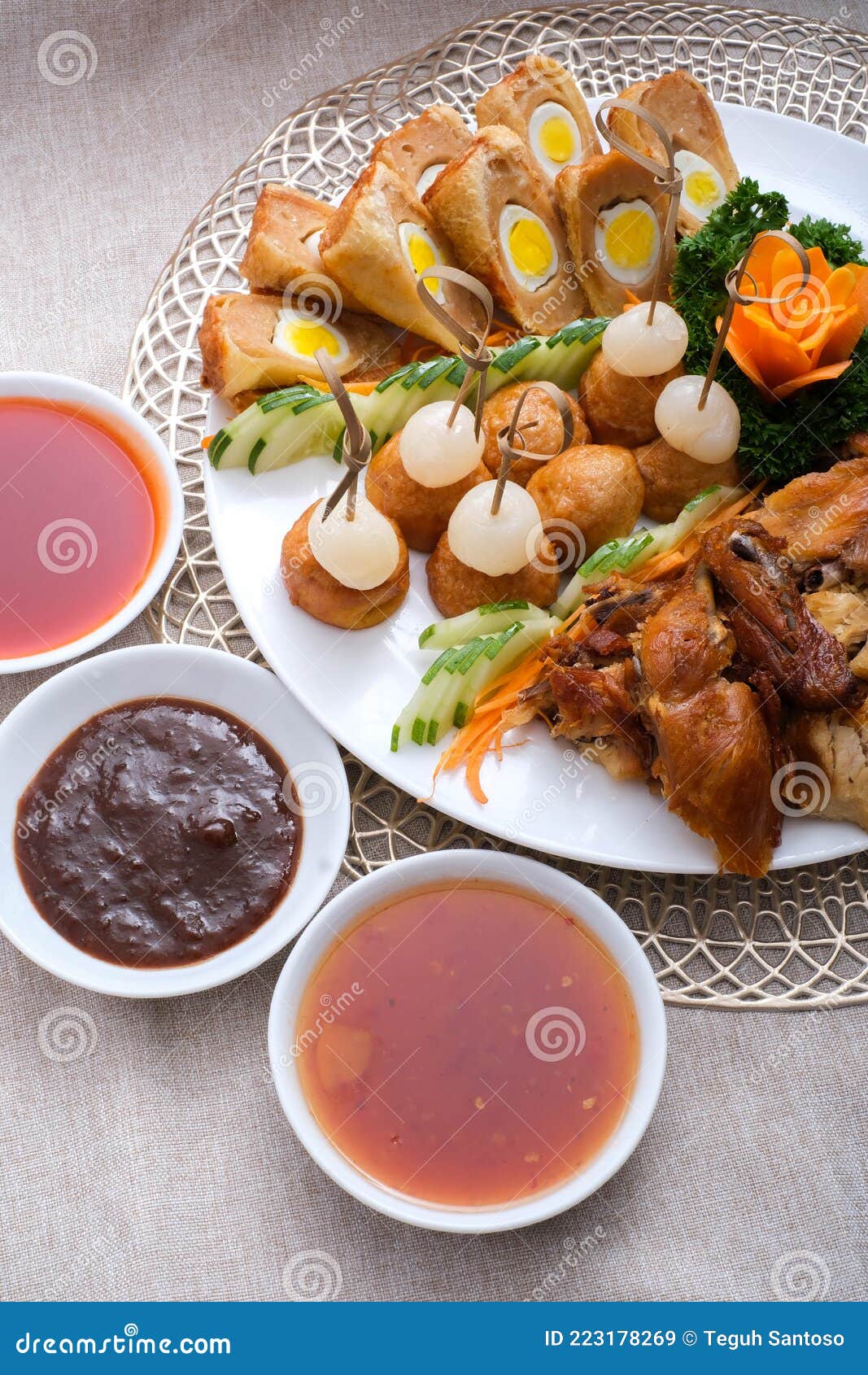 Three Combination Chinese Dinner Stock Image - Image of fish, cuisine ...