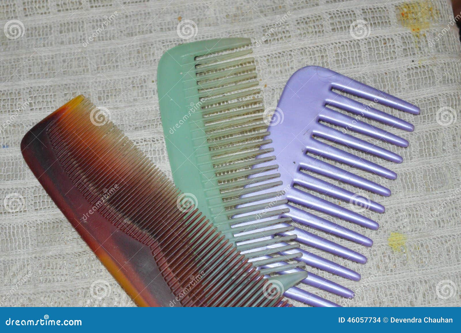 Three combs stock photo. Image of combs, together, three - 46057734