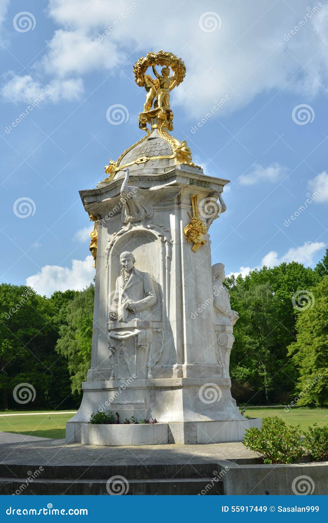 Three Composers Statue stock image. Image of figure, famous - 55917449