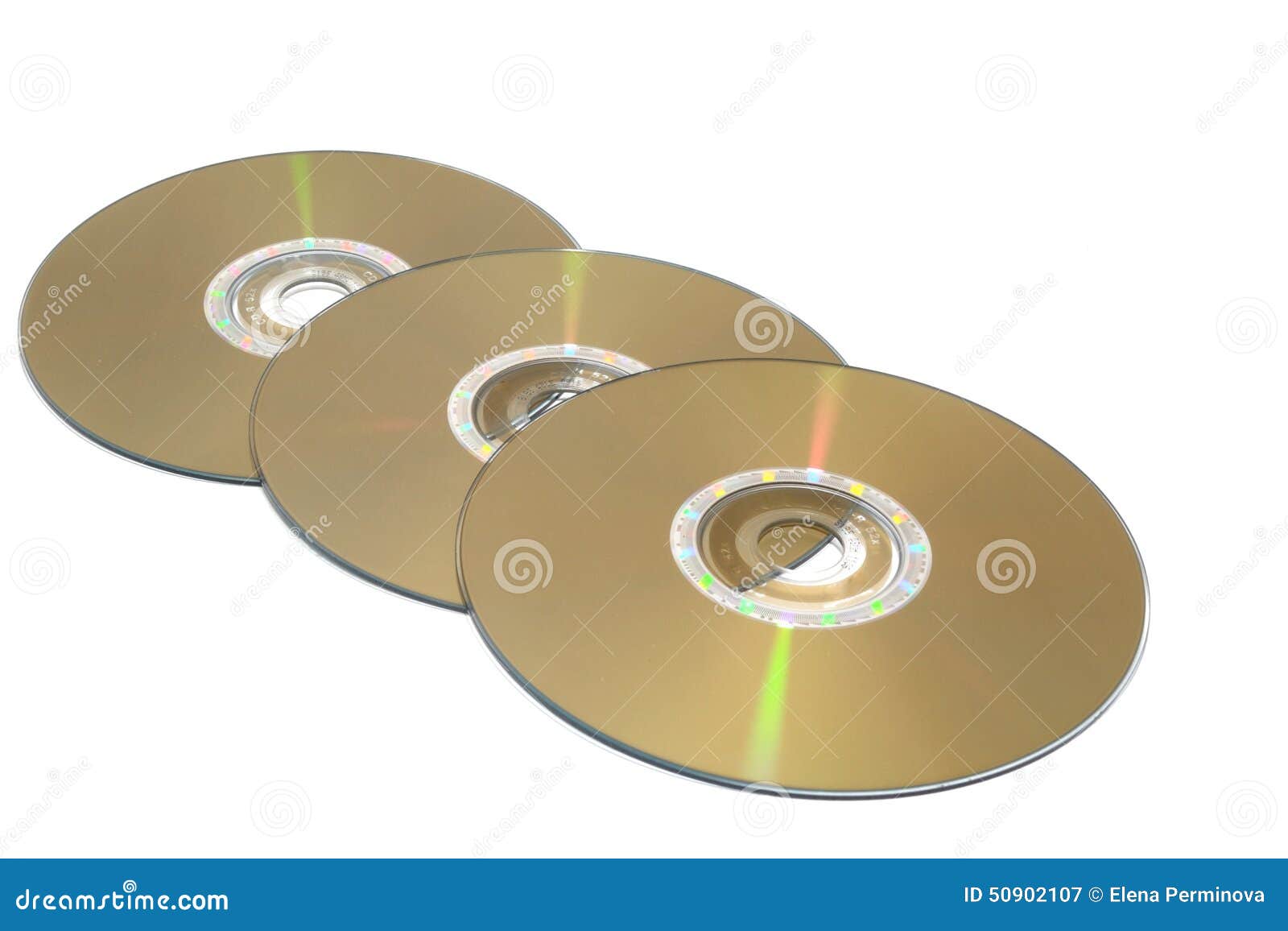 Three Computer Disk Isolated on a White Background Stock Image - Image ...
