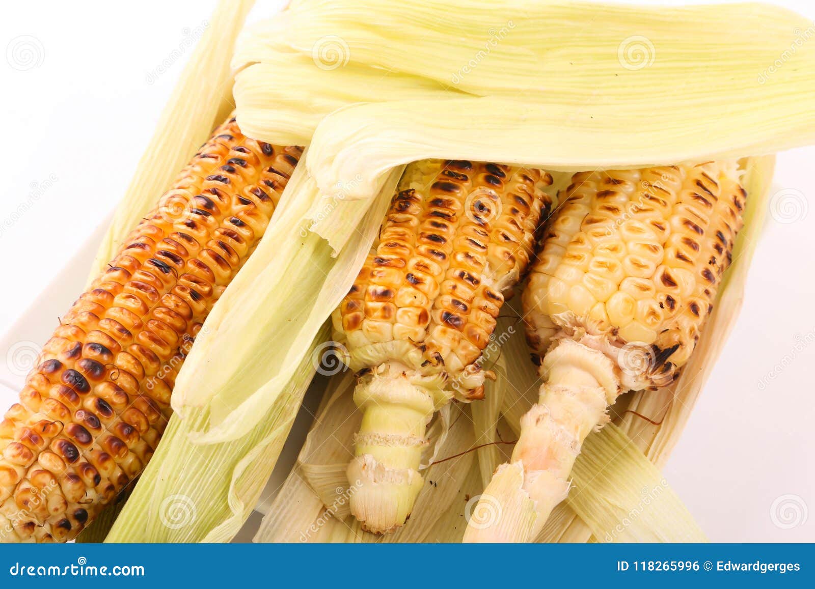 Three cones roasted corn stock photo. Image of close - 118265996