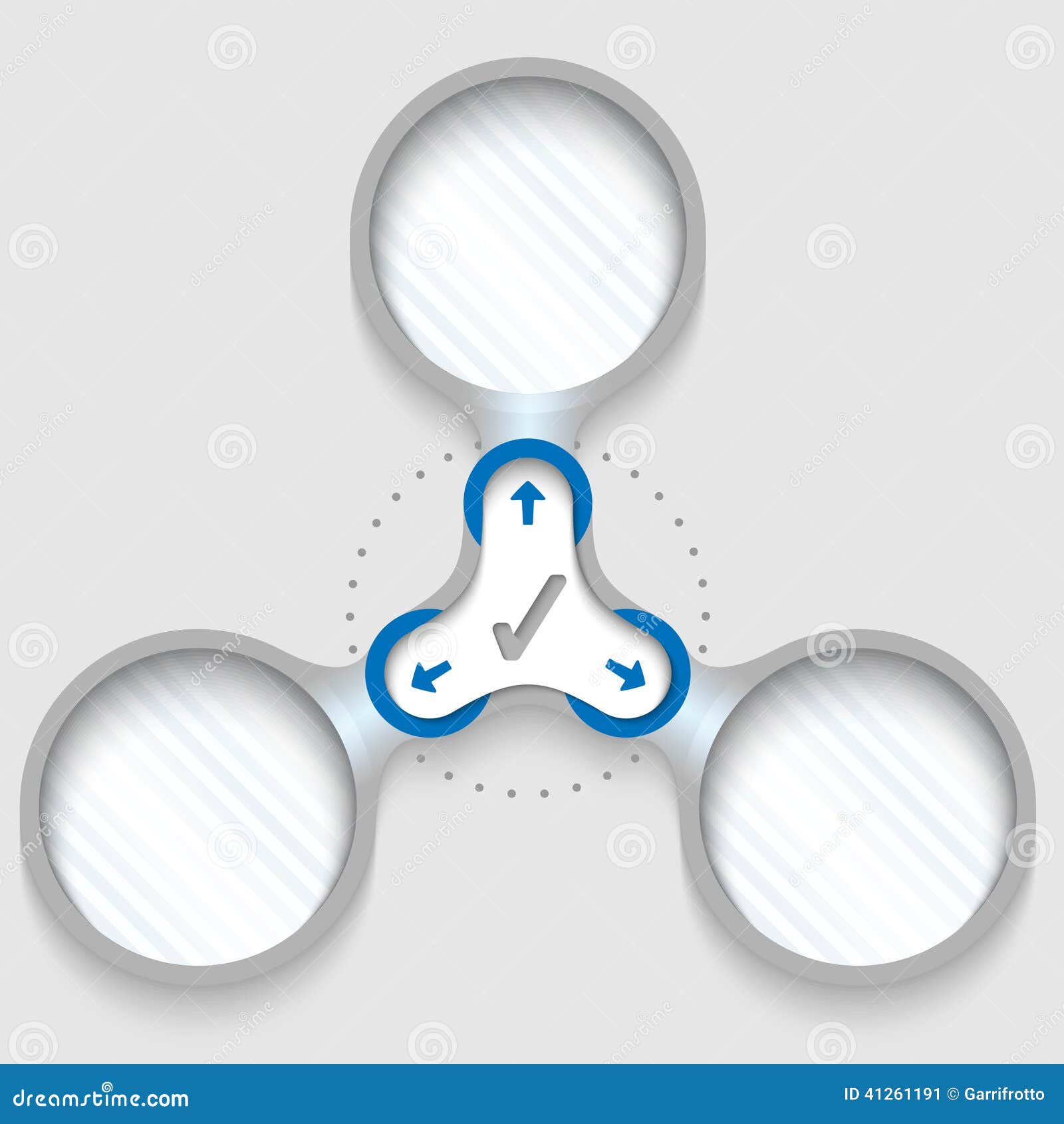 Three Connected Circular Frames Stock Vector - Illustration of arrows ...
