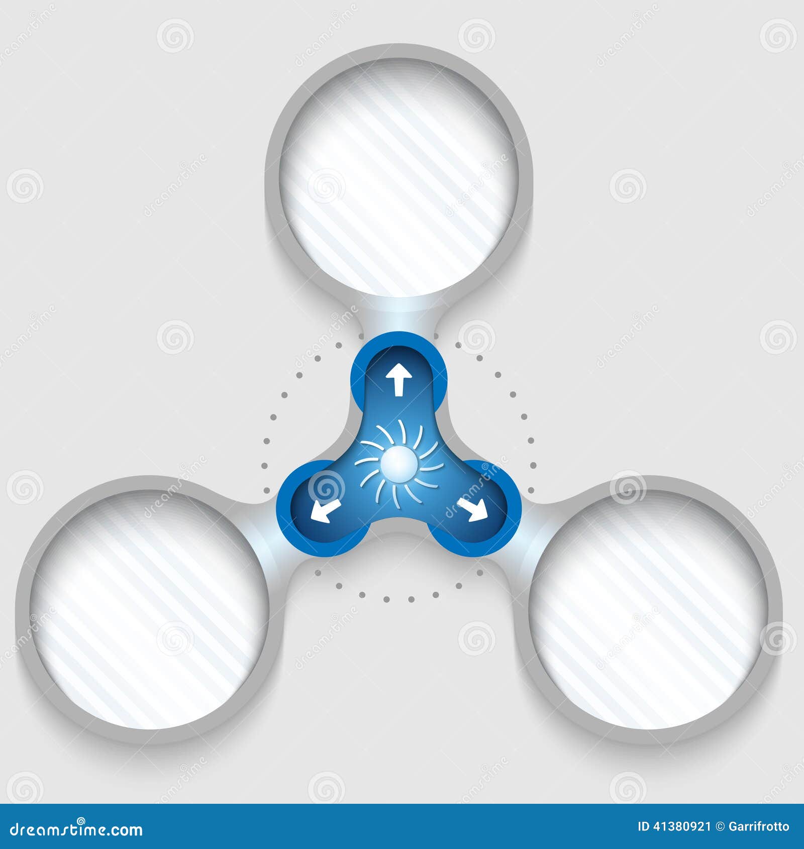 Three Connected Circular Frames Stock Vector - Illustration of design ...