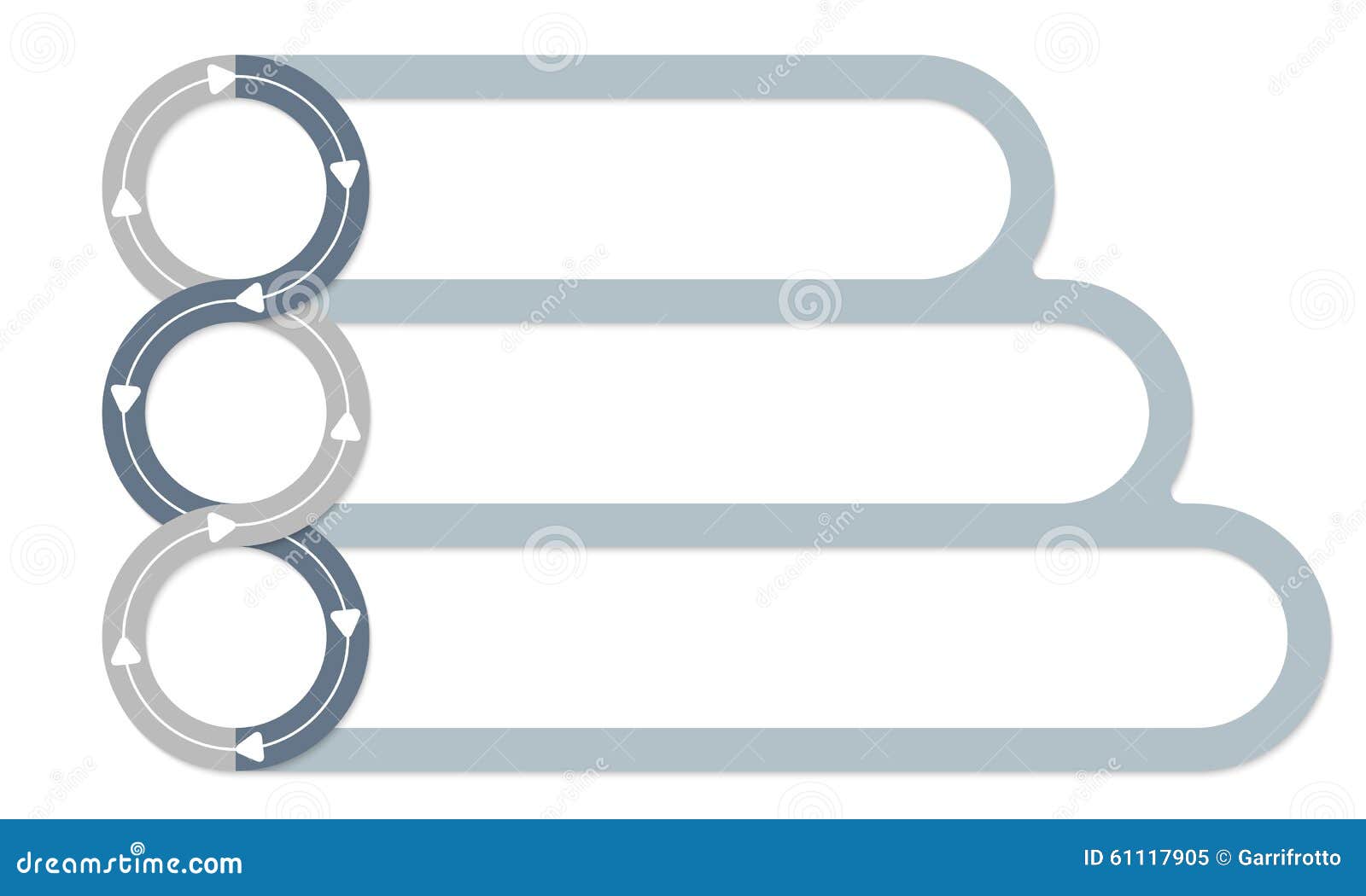 Three connected frames stock vector. Illustration of backdrop - 61117905
