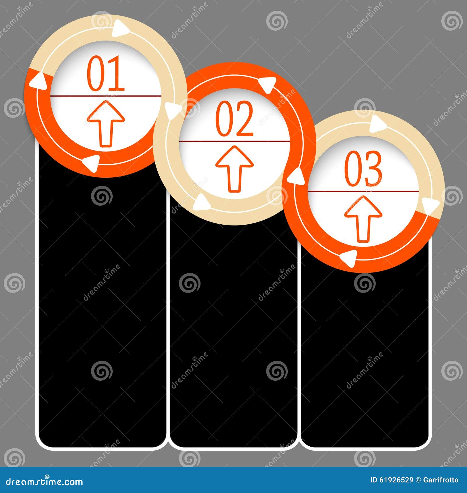 Three connected frames stock vector. Illustration of advertising - 61926529