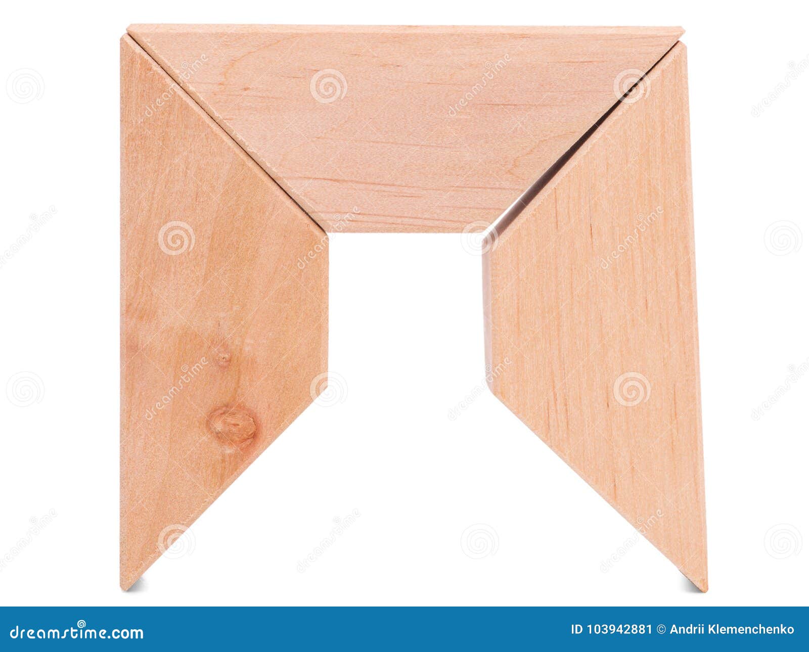 Three Connected Trapezium for the Development of a Child on a White ...