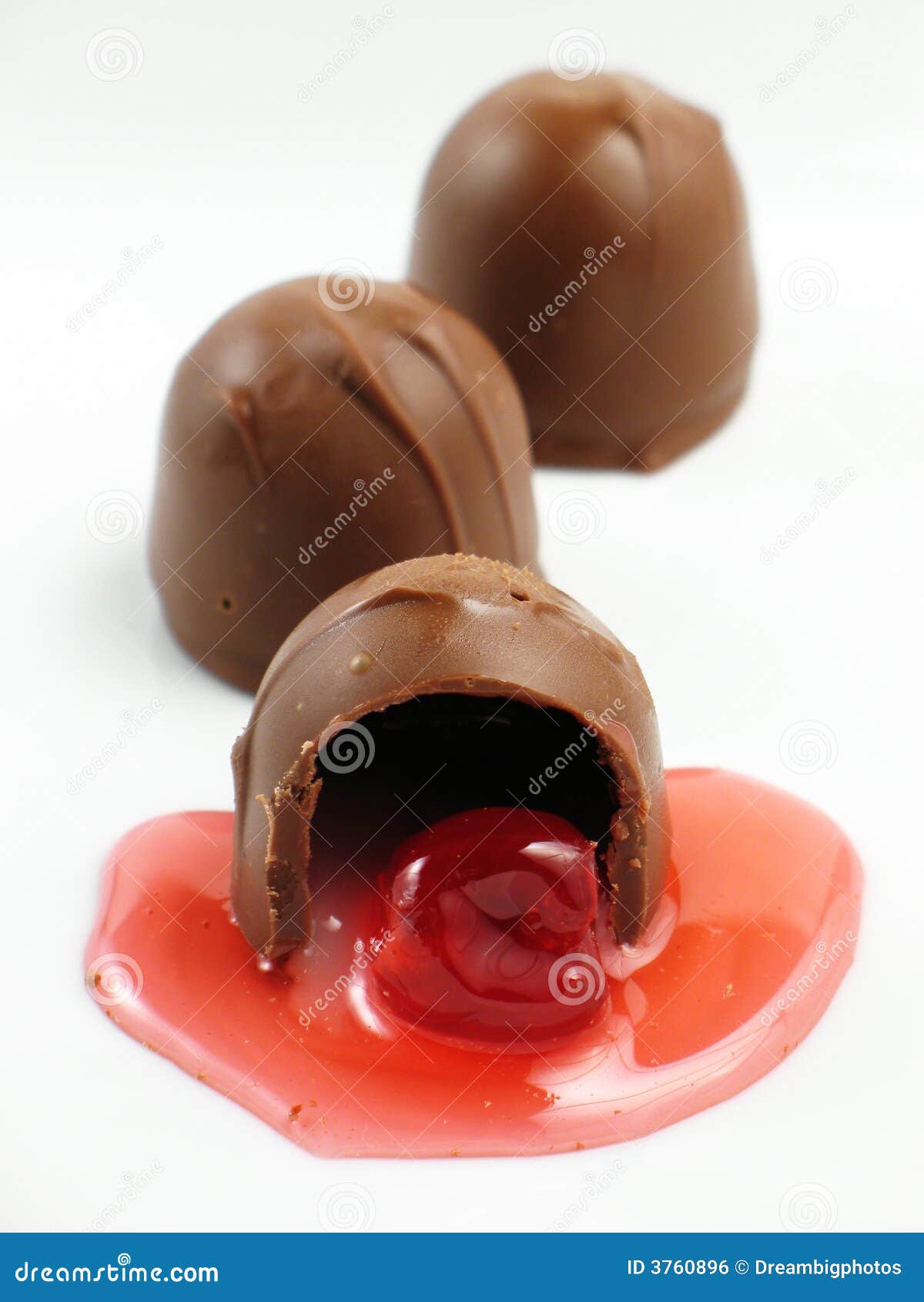 Three Cordial Cherries stock photo. Image of sweet, food - 3760896