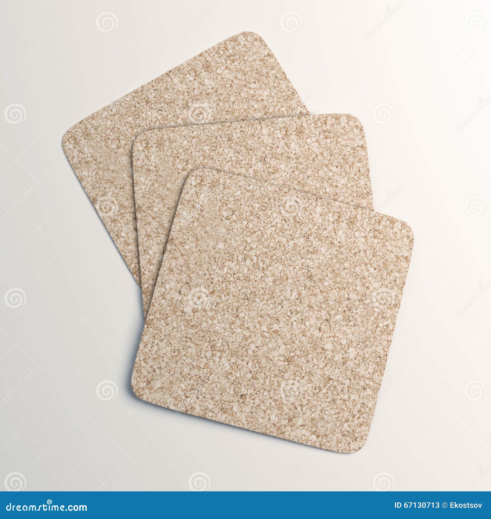 Three cork beer coasters stock image. Image of houseware - 67130713