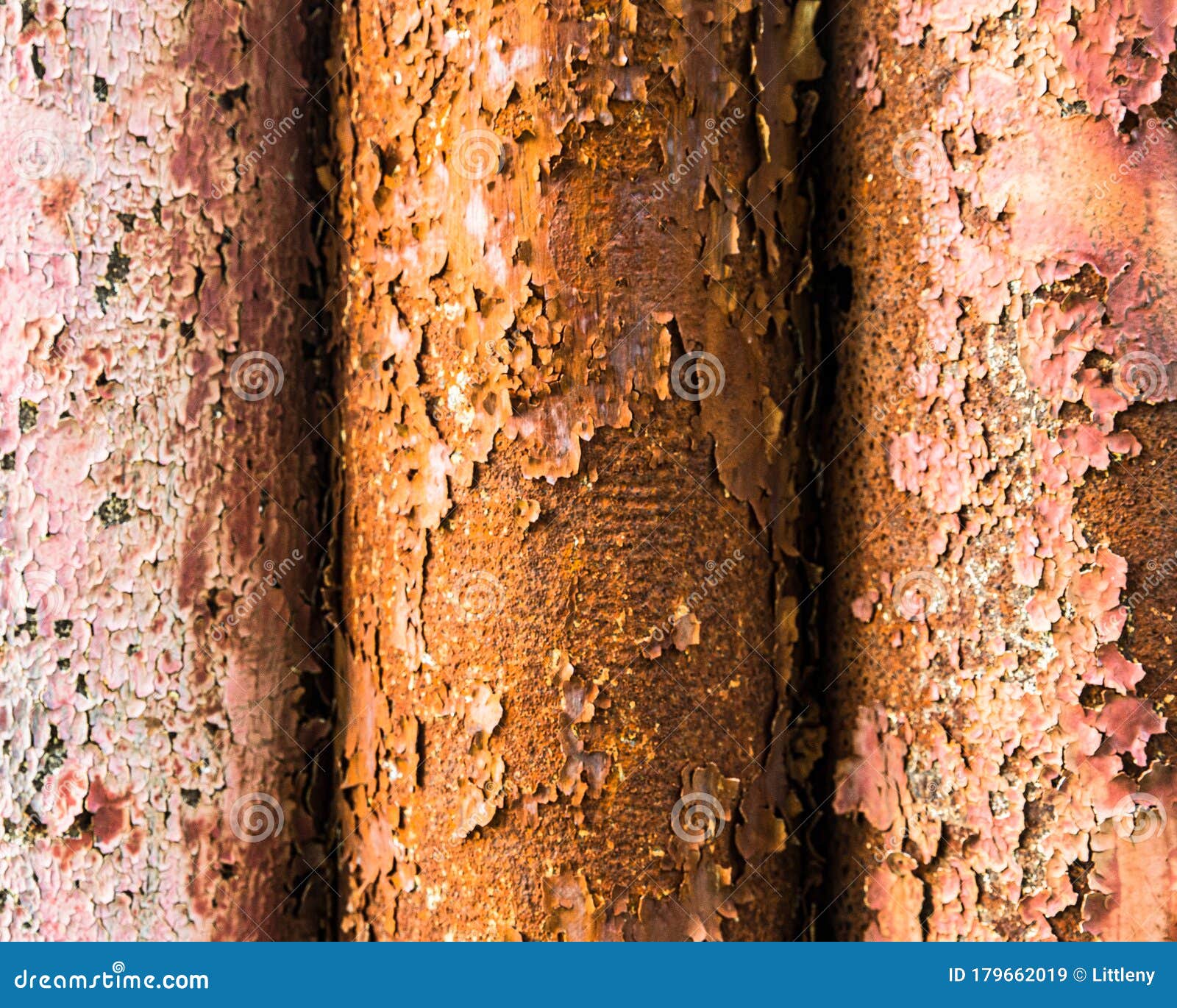 Three Corroded Rusty Metal Bars Stock Image - Image of orange, iron ...