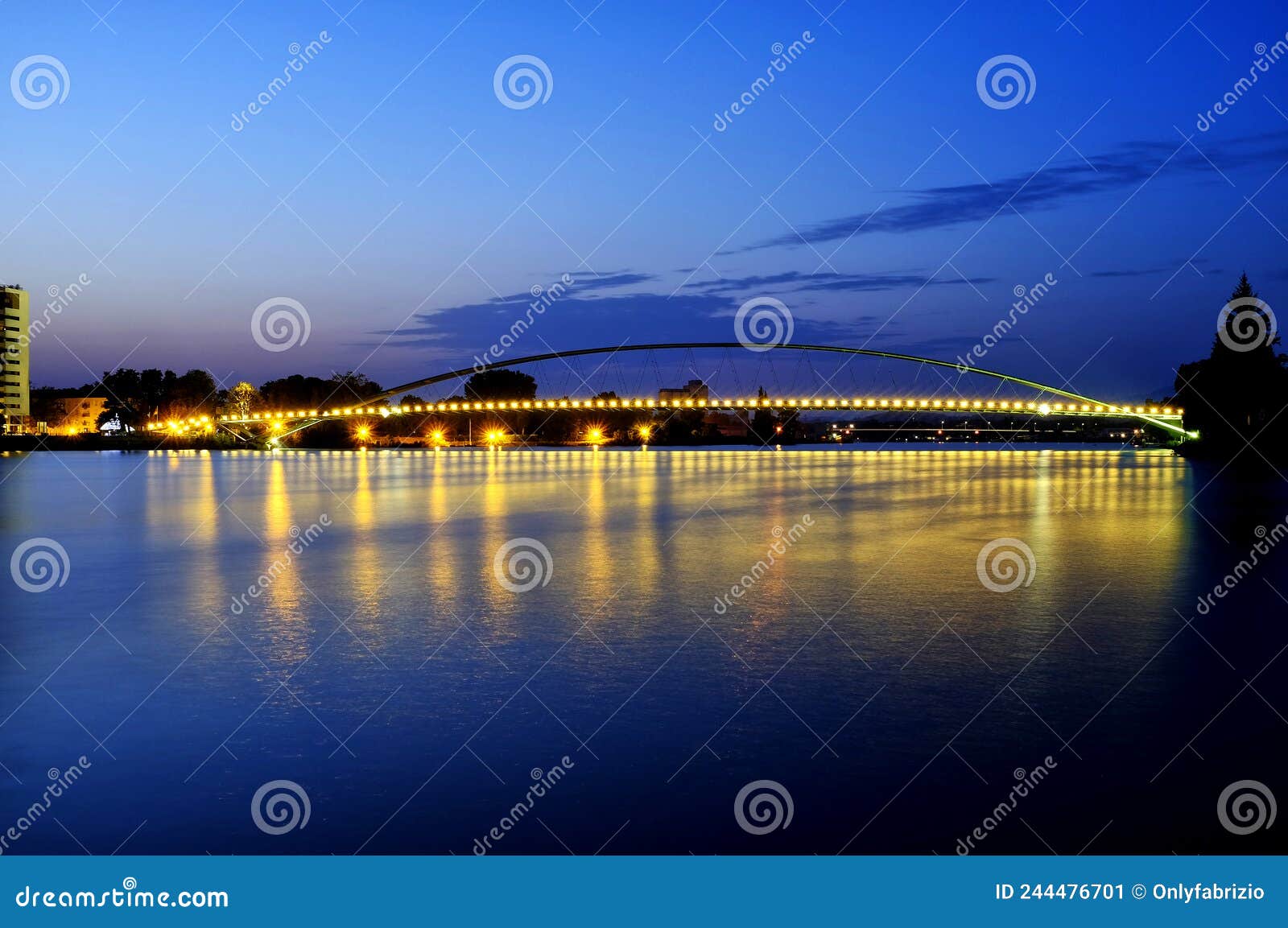 Three Countries Bridge stock image. Image of pays, passerelle - 244476701