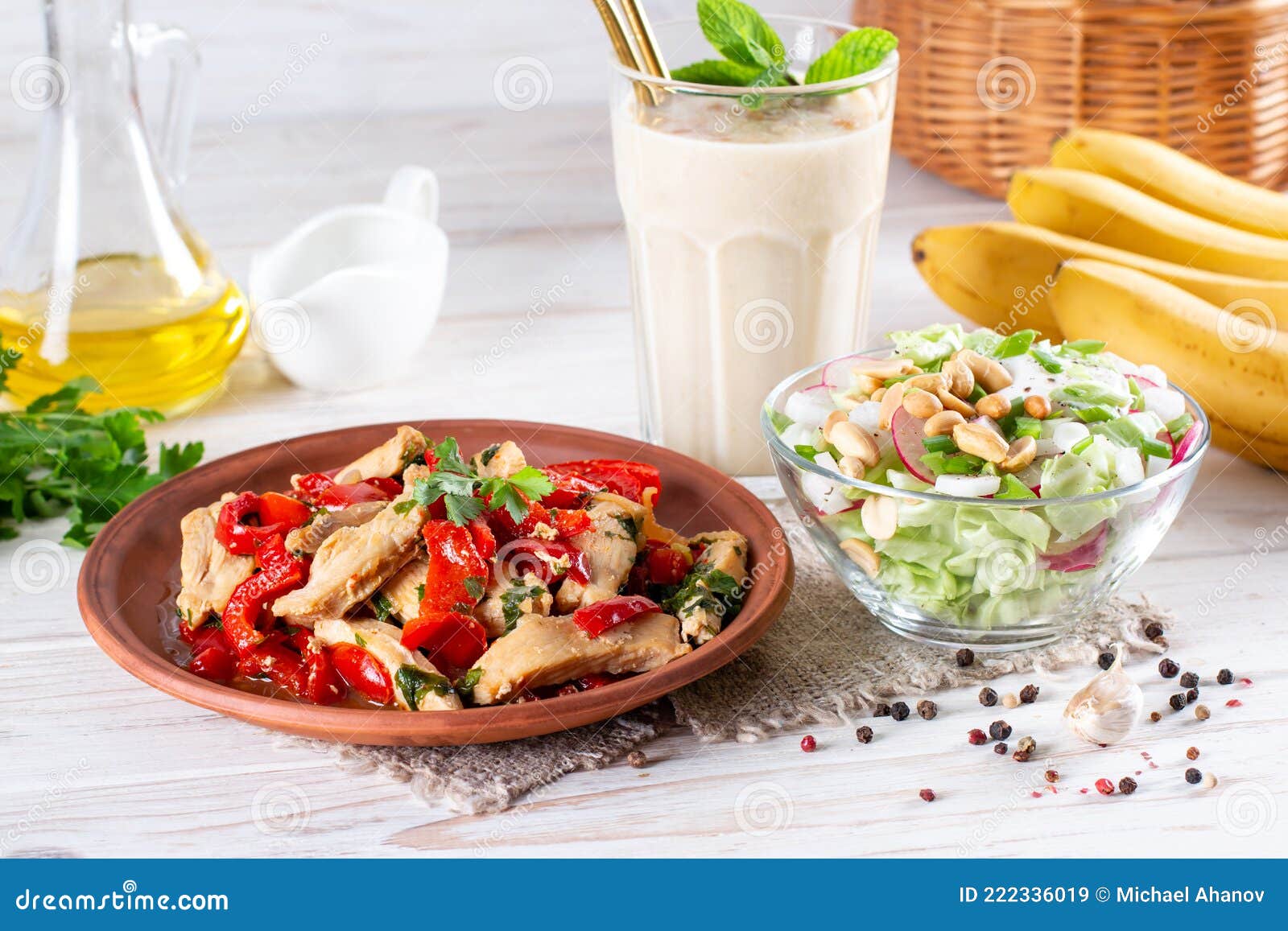 Three-course Set Menu for a Nutritious Healthy Lunch. Three Course Set ...