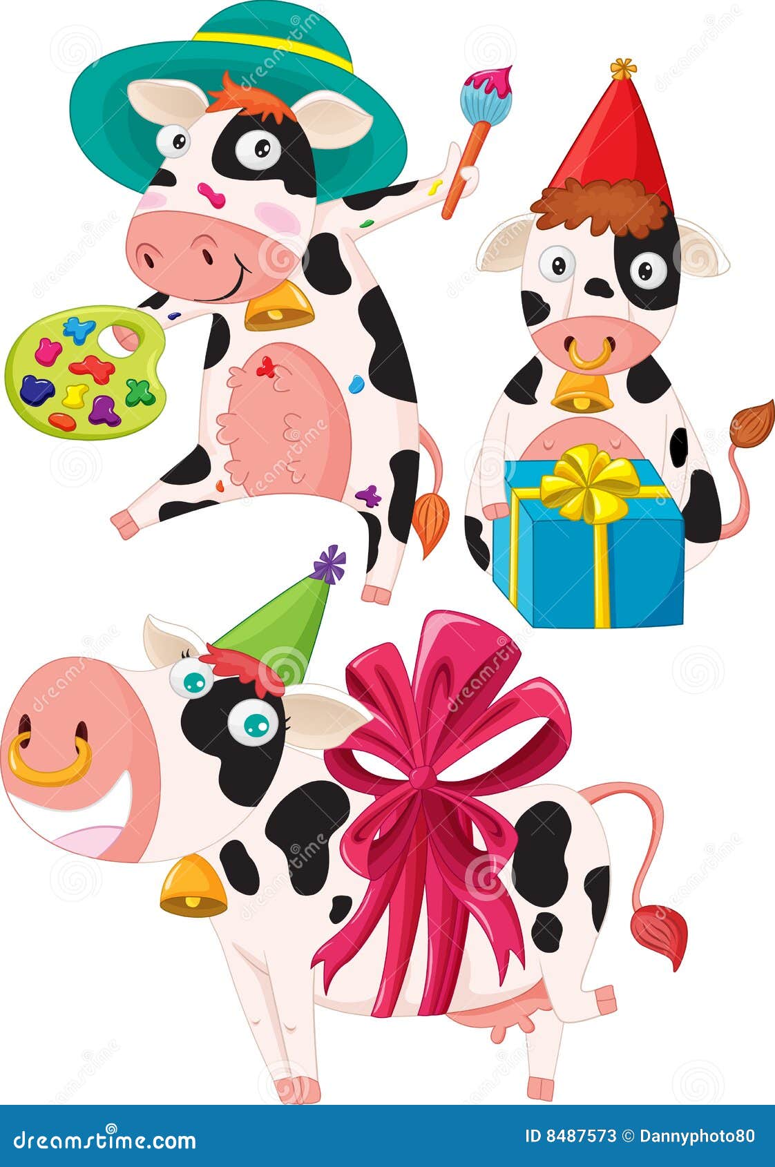 Three cows stock illustration. Illustration of sketch - 8487573