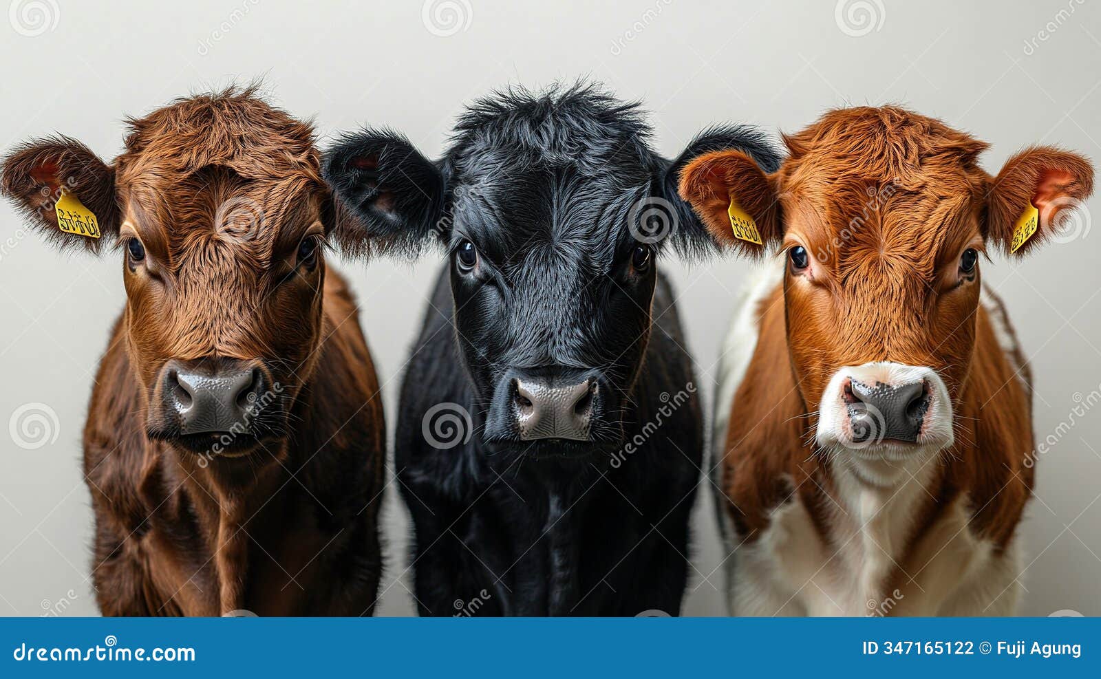 Three Cows Black And White Cows On A Pink Background. Royalty-Free ...